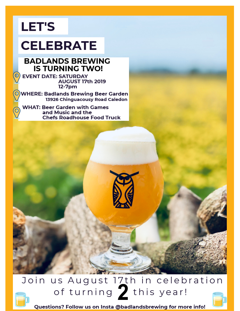 Badlands Turns 2 – Badlands Brewing Company